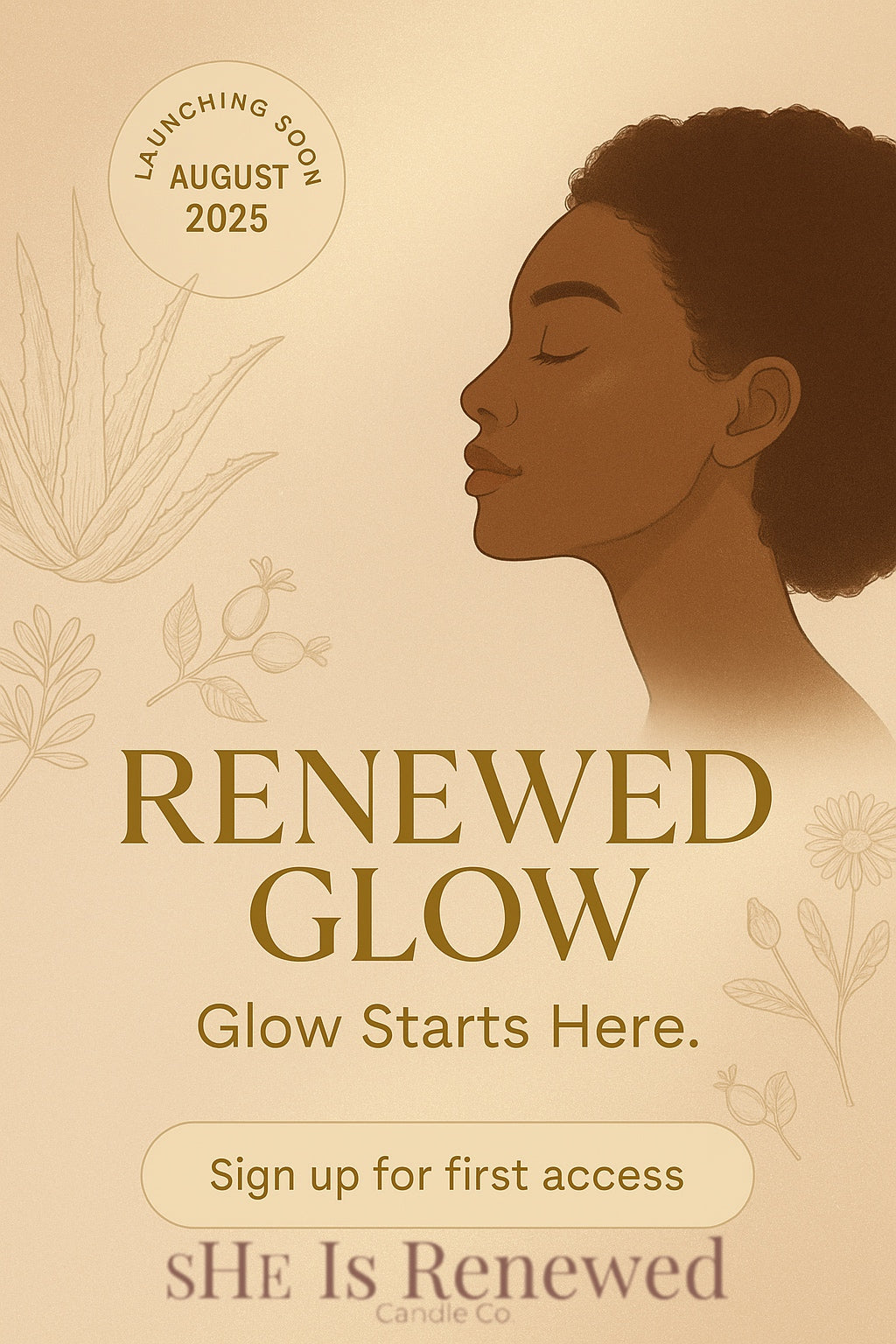 🌿 Coming Soon: The Renewed Glow Collection – sHe Is Renewed Candle Co.
